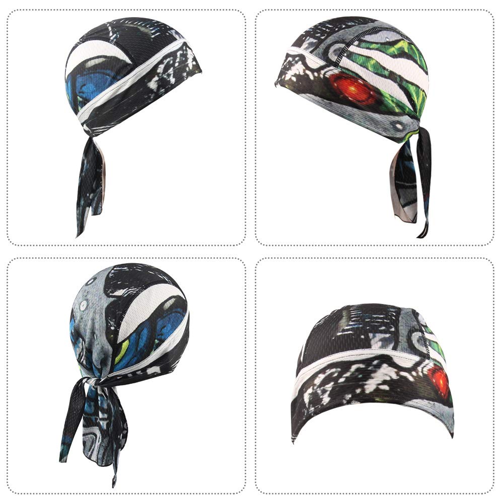 Cooling Helmet Liner Sweat Skull Cap Wicking Cycling Running Adjustable Sun Hat for Men Women Purple