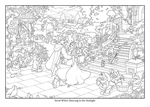 Disney Dreams Collection Thomas Kinkade Studios Disney Princess Color Your Own Postcards