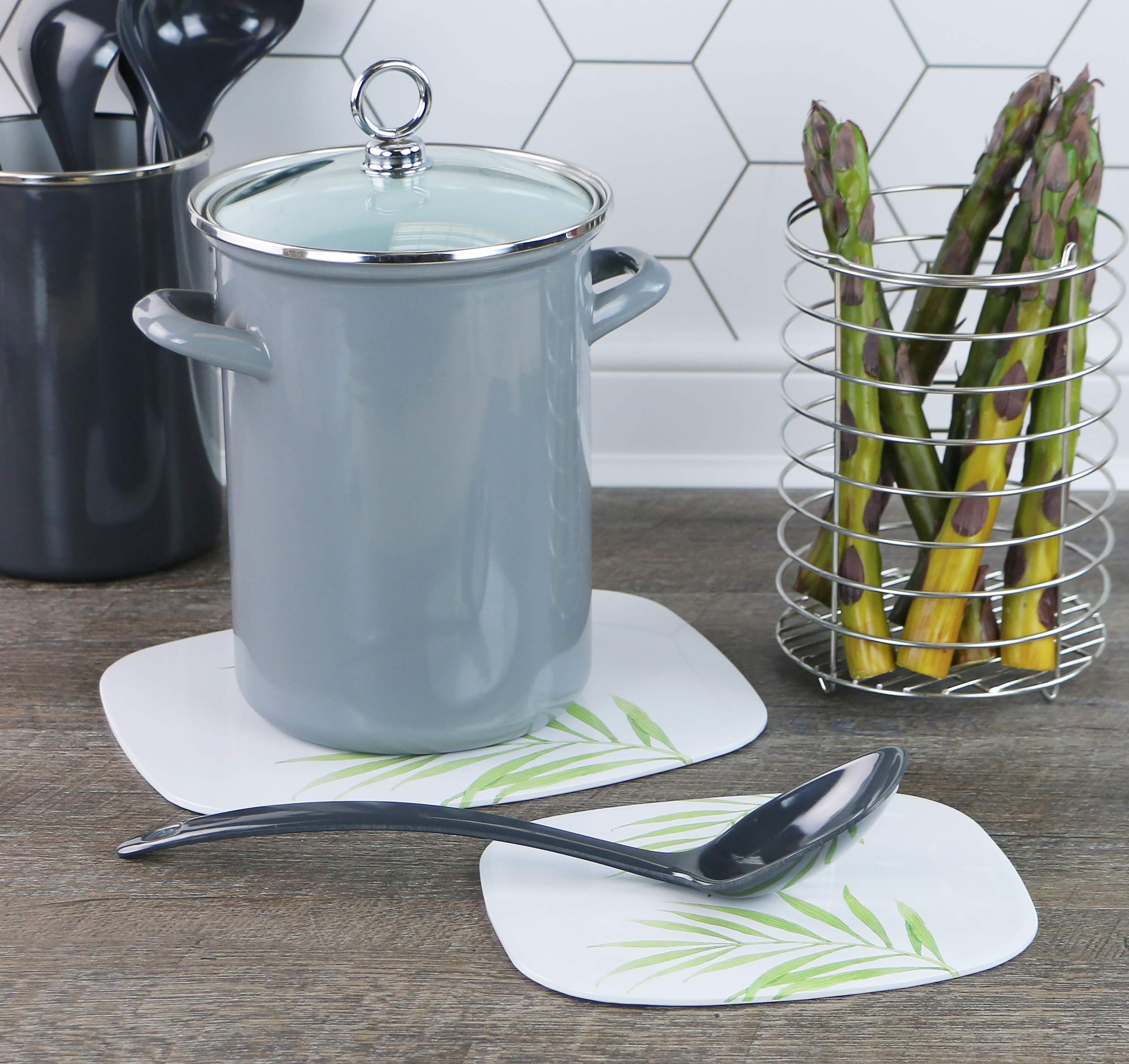 Corelle Coordinates by Reston Lloyd Counter Protector Mats, Set of 2, Bamboo Leaf