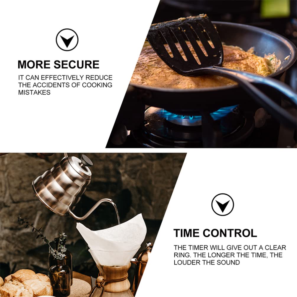 GANAZONO Mechanics Tools 2pcs Timer Stainless Steel Student Smoky Oven Kids Tools