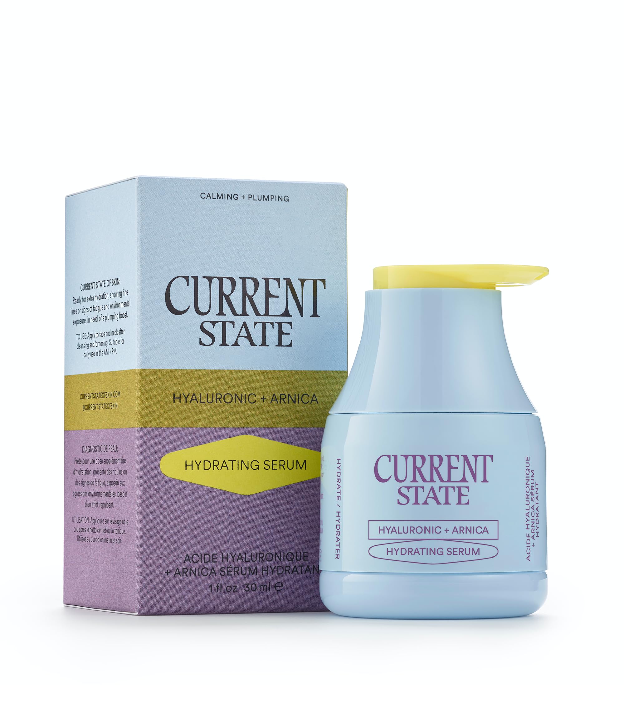 Current State Hyaluronic & Arnica Hydrating Serum - Instantly-refreshing serum that gives dull, thirsty skin glowing radiance and a well-balanced appearance. 1 fl oz.