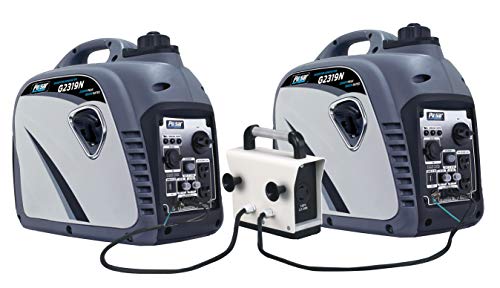 Pulsar G2319N 2,300W Portable Gas-Powered Inverter Generator with USB Outlet & Parallel Capability, CARB Compliant, Gray