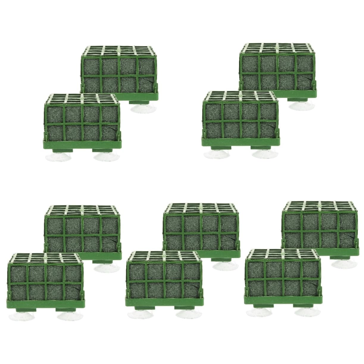 DECHOUS 10 Pcs Flower Sucker Wedding Aisle Flowers Flower Arranging Foam Blocks Flower Cage Holders DIY Flower Arrangement Kit Floral Cage for Artificial Flower Large Wreath Plastic