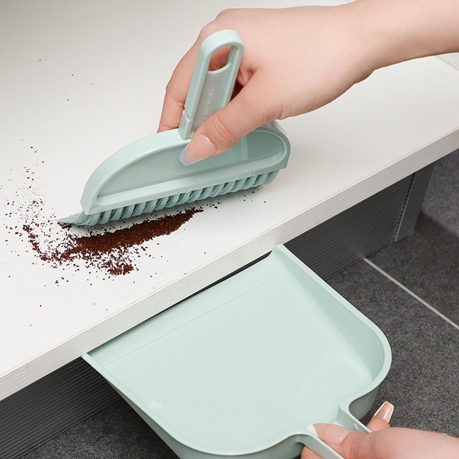 Mini Desktop Broom and Dustpan Set Compact Portable Multifunctional Cleaning Child Safe Design