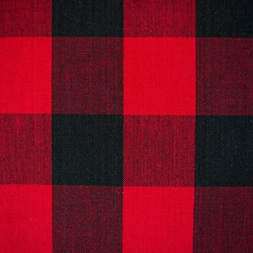 DII Buffalo Check Collection, Classic Farmhouse Table Runner, 14x108, Red & Black