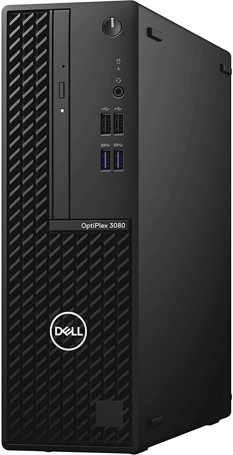 Dell OptiPlex 3080 Desktop Computer, Intel i9-10900, 64GB RAM 2TB NVMe SSD, DVDRW, USB C, 2-Monitor Support, HDMI, DisplayPort, AC Wi-Fi, BT, Windows 11 Pro, Black SFF