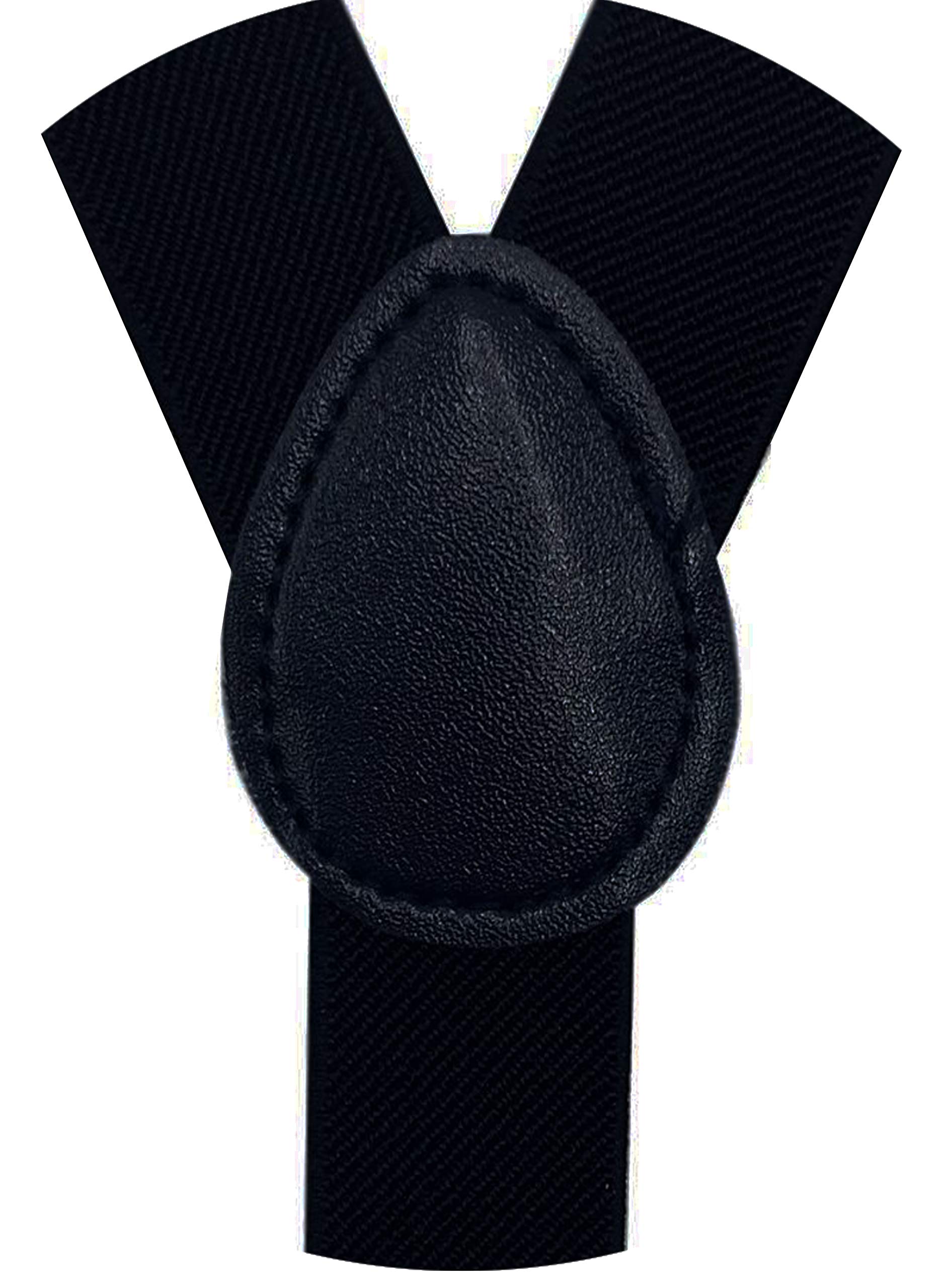 Consumable Depot Solid Color Suspenders Y-Back | Adjustable and Elastic | (Black)