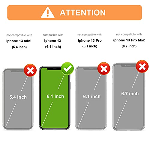 Vaburs Compatible with iPhone 13 Case Wallet with Card Holder, Embossed Butterfly Pattern PU Leather Double Buttons Flip Shockproof Protective Cover for Magnetic Car Mount 6.1 Inch (Rose Gold)