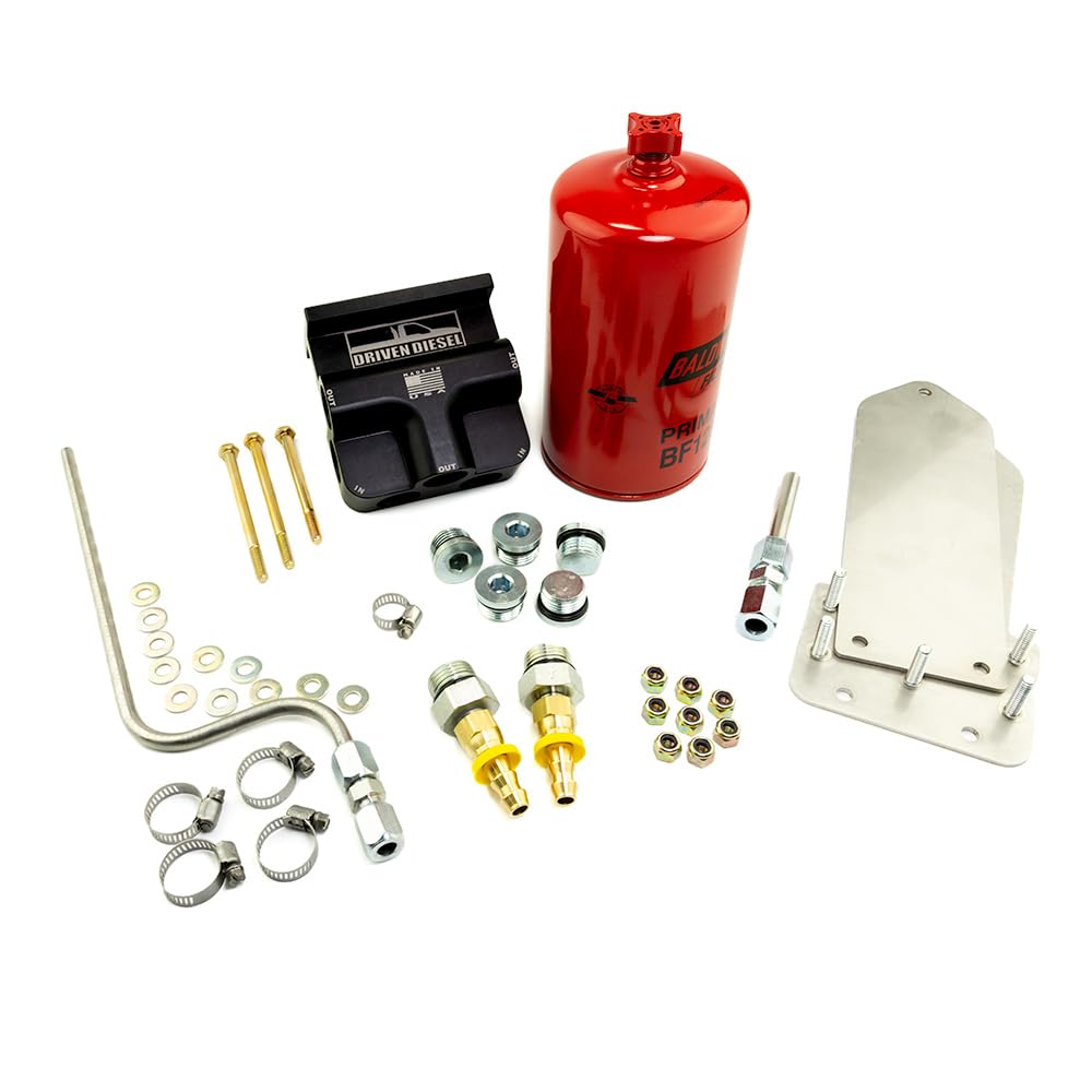 Driven Diesel Fuel Tank Pre-Pump Filter Suction Kit, Hutch Mod, Compatible with 99-03 Ford 7.3 Powerstroke Diesel…