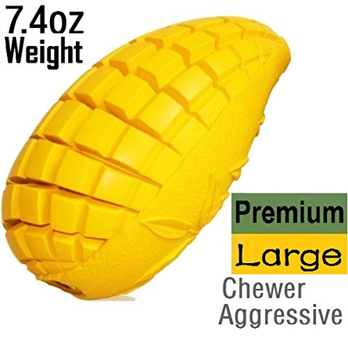 LPHSNR Upgrade Mango Dumbbells Dog Chew Toys for Aggressive Chewers, Indestructible Tough Dog Toys Interactive Durable with Mango Scent, Teething Clean for Large Puppy Medium Dogs Bite Resistant
