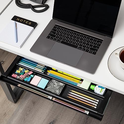 Mind Reader Anchor Collection, Undermount Keyboard Organizer, 21.25" L x 8" W x 1.5" H, Black