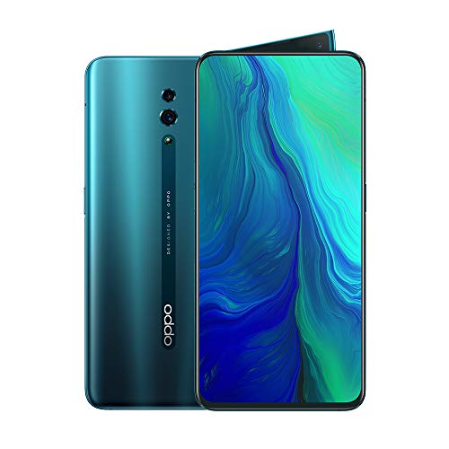 Oppo Reno Dual-SIM 256GB ROM, 6GB RAM (GSM Only, No CDMA) Factory Unlocked 4G/LTE Smartphone - International Version (Ocean Green)
