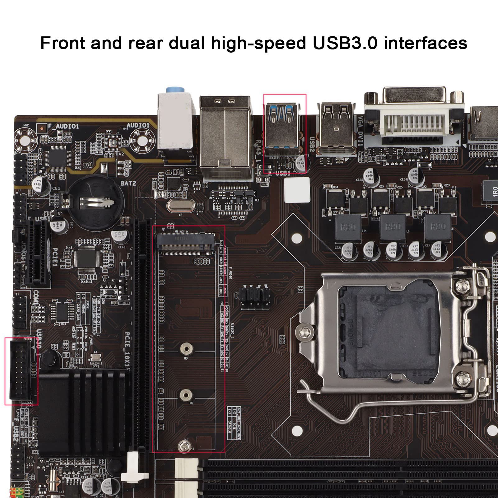PC Motherboard, CPU LGA 1150 Socket, B85 Computer Motherboards, DDR3 1600/1333/1066MHz Memory, 100M Network Card, Gaming Mainrboard for Desktop Computers