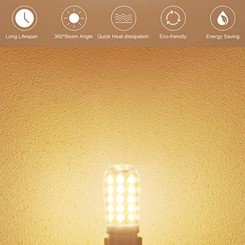 KAKEMONO Dimmable G9 LED Light Bulb 40Watts T4 Halogen Equivalent 4W 400Lm 2700K Warm White 120V Chandelier Lighting-3 Pack