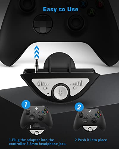 OLCLSS Bluetooth Headset Adapter for Xbox Controller, Xbox One Headset Adapter, Xbox Mic Adapter for Xbox One/One S/X/Elite 1/ Elite2/ Series S/X Controller