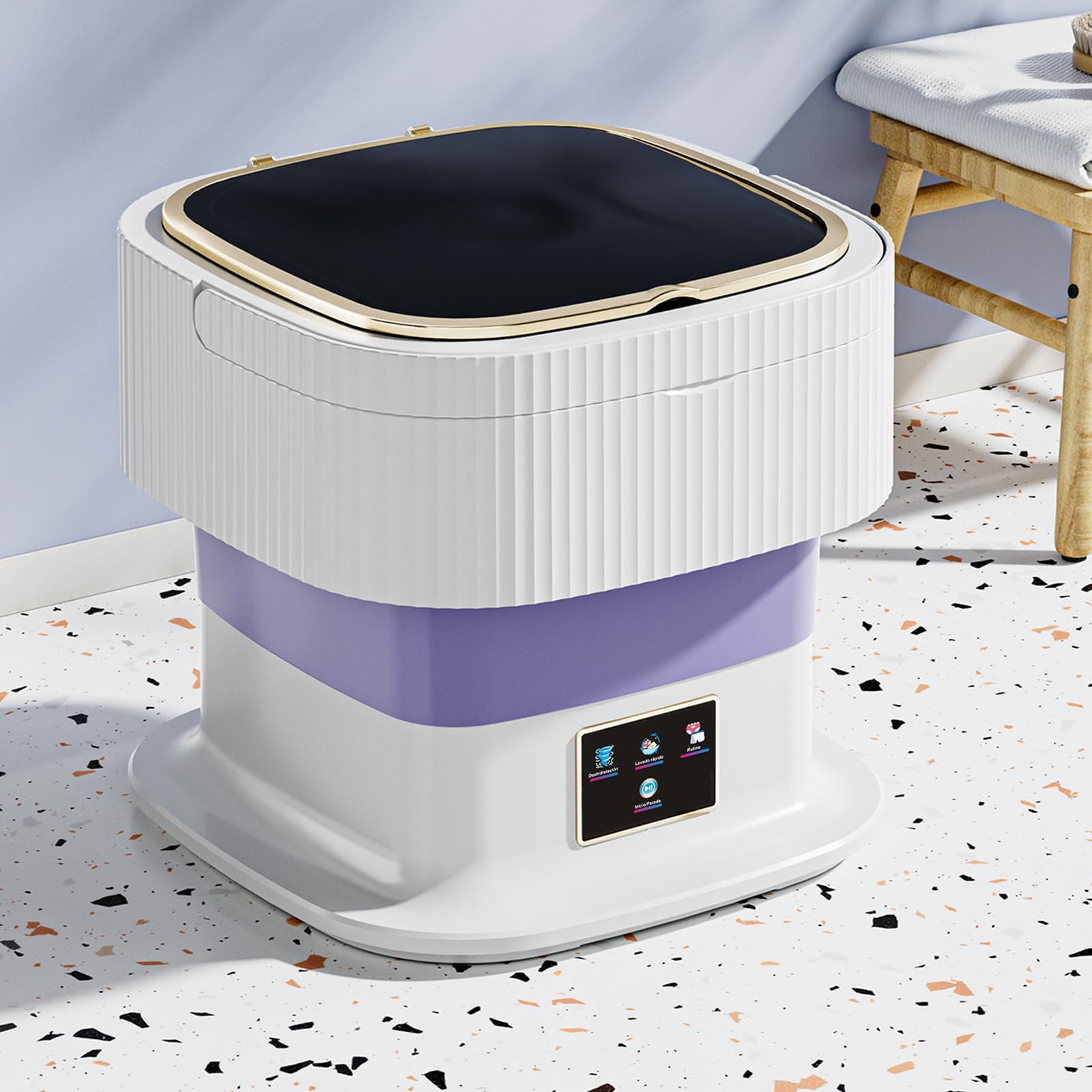 Mini Washing Machine and Dryer,11.5L Small Washing Machine Portable Upgraded Large Capacity,Portable Washer Machine and Dryer for Apartments,Dormitories,Hotel