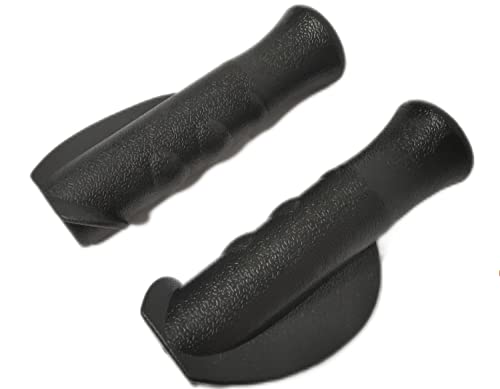 Universal Rollator Hand Grip,Replacement Parts for Rollator and Wheelchair,Universal Hand Grips Anatomical Pair for 4-Wheel rollator (1Pair(Left/Right),Black)