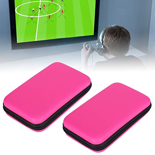 Convenient To Carry Versatility Bright Eva Material Game Consoles Storage Bag Storage Bag For Home Office 3Ds 3Ds Ll(Pink)