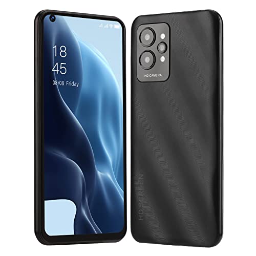 Unlocked Smartphones, 3 Card Slots 3 in 1 Navigation System 4GB RAM 64GB ROM Cellphone Face Unlock for Entertainment (US Plug)