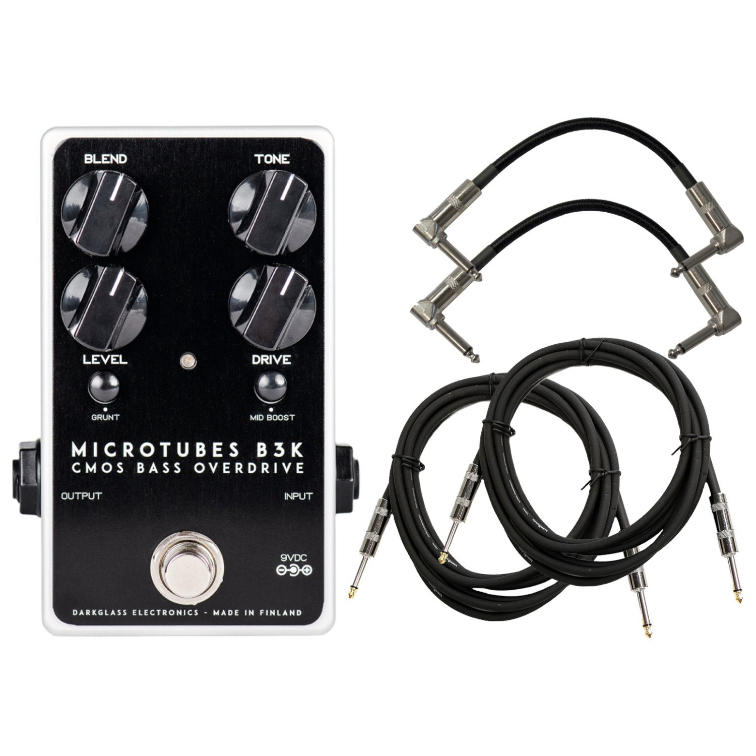 Darkglass Microtubes B3K 2.0 Bass Distortion Pedal w/ 4 Cables!