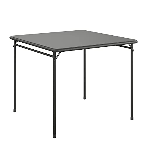 COSCO 34" Vinyl Top, Black, 2-Pack Folding Table