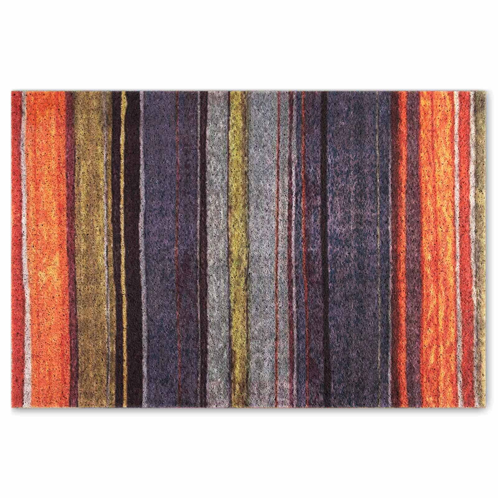 Darkyazi 23.6" x 35.4" Colorful Doormats Entrance Front Door Rug Funny Outdoors/Indoor/Bathroom/Kitchen/Bedroom/Entryway Floor Mats,Non-Slip Polyvinyl Chloride (Rainbow Floor-2)