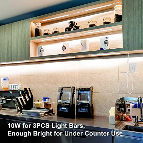 yotutun Under Counter Lights for Kitchen 3Pack Dimmable Under Cabinet Light, 13Inch 10W Closet Lights with Memory Function, Bright LED Cabinet Lights for Kitchen,Shelf,Desk,Workspace (3 Pack)