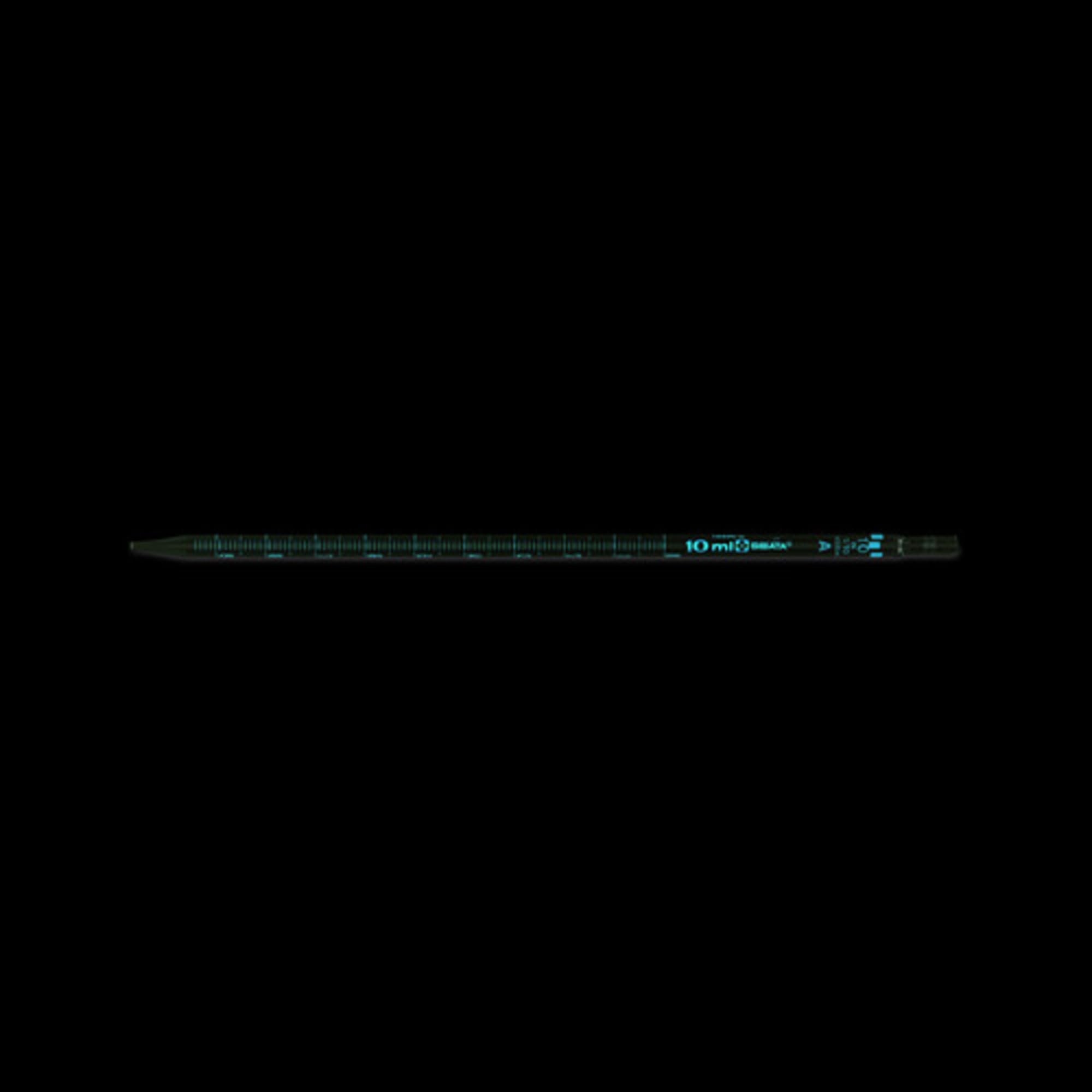 Sibata 2011A-5 5mL Serological Pipets, Class A, Reusable Glass, Color-Coded Blue, To Deliver (Pack of 12)