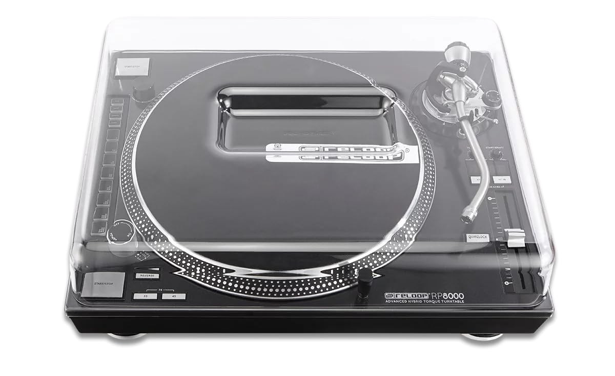 Decksaver DS-PC-RPTURNTABLE Impact Resistant Polycarbonate Cover for Reloop RP-8000 and RP-7000 Turntables
