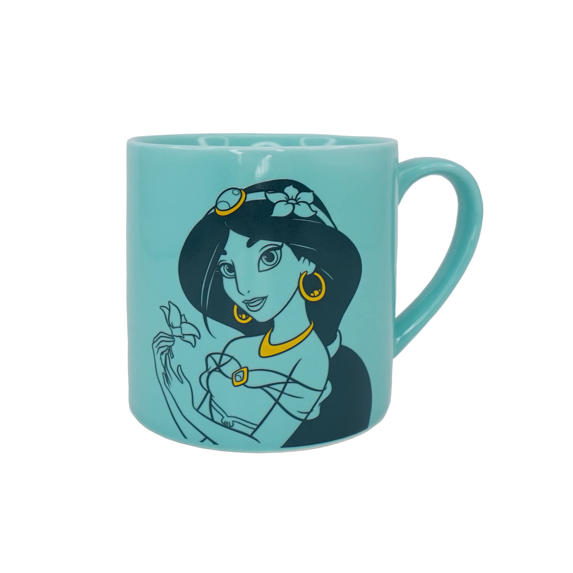 Disney Half Moon Bay Aladdin Mug - Jasmine Boxed Mug - 325ml - Dishwasher and Microwave Safe - Coffee Mug - Office Mug Mug
