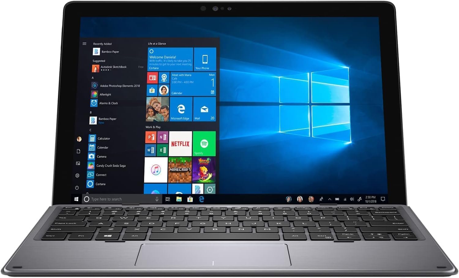 Dell Latitude 7200 2-in-1 12.3" FHD Convertible Tablet Laptop Intel Core i7-8665U 16GB RAM 512GB SSD, Touchscreen, Fingerprint Reader, Backlit Keyboard, Windows 10 Pro (Renewed)