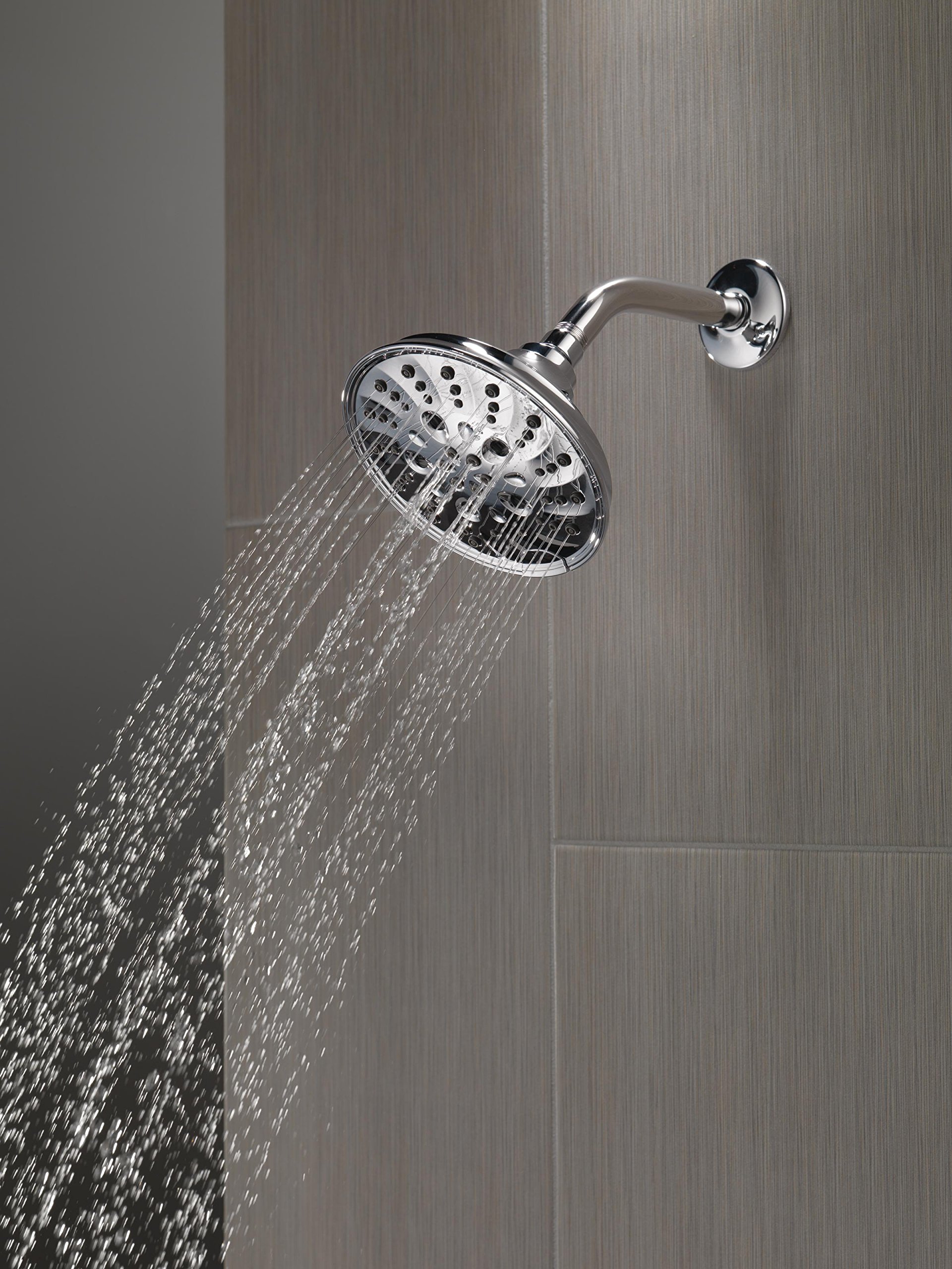 Delta Faucet 52669-SS H2Okinetic 5-Setting Raincan Shower head, Stainless