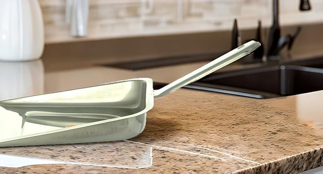 KASHVIYA Stainless Steel Dust Pan – Durable & Rust-Resistant Dustpan Supdi | Heavy-Duty Cleaning Tool for Home & Commercial Use