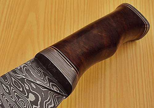 CP-35 Custom Handmade Damascus Steel 12.00 Inches Cleaver style Knife - Beautiful Handle