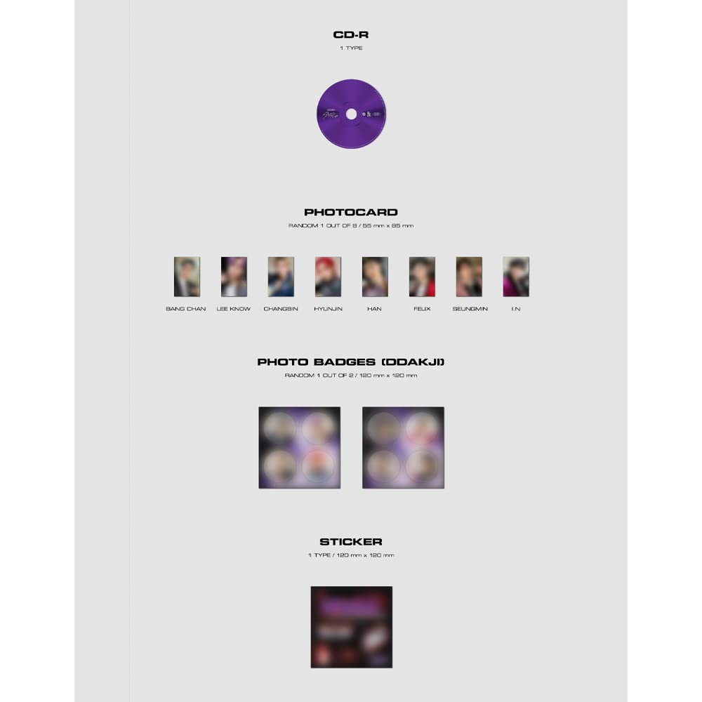 Dreamus Stray Kids - ODDINARY JEWEL CASE ver. (Set (All 8 Versions)), JYPK1355