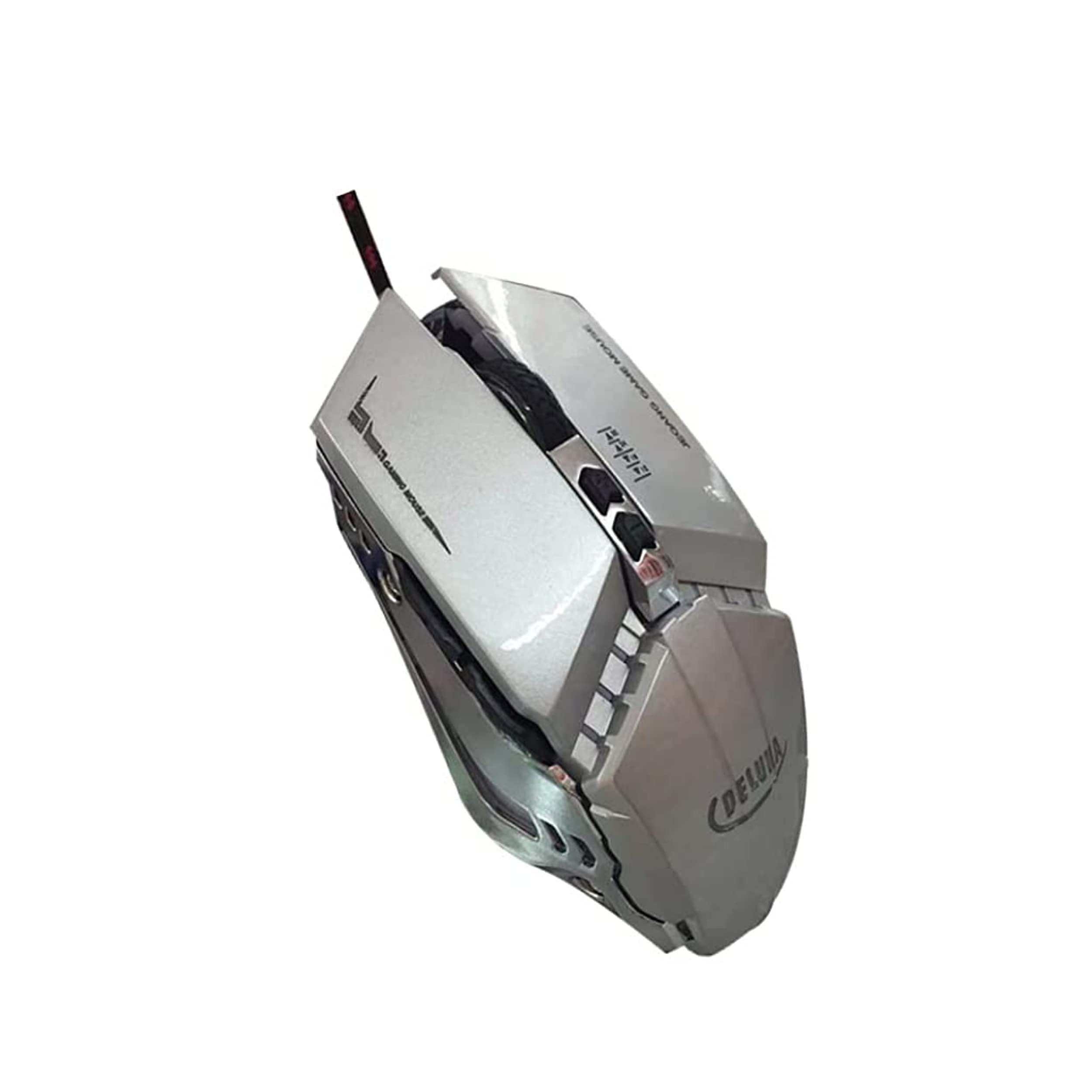 Deluna Products, 7D Wired Gaming Mouse 7 Key Macro Programming DPI: 1200-1600-2400-3200 Highly Sensitive With Classic Look: PC Gaming Mice Gaming Mouse Perfect For The Serious Mouse Gamer