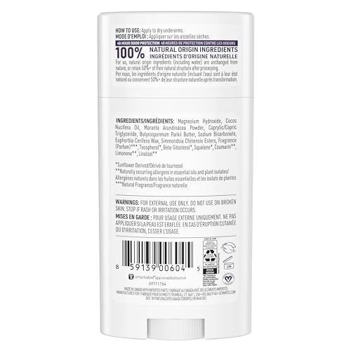 Schmidt's Aluminum-Free Vegan Deodorant Lavender & Sage with 24 Hour Odor Protection, 2 Count for Women and Men, Natural Ingredients, Cruelty-Free, 2.65 oz