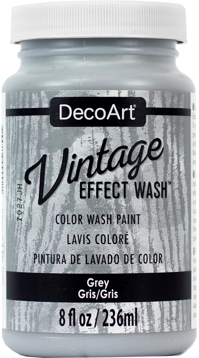 Decoart Vintage Effect Wash 8oz Grey, 8 Fl Oz (Pack of 1), Gray