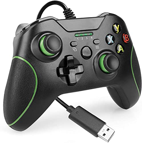Controller for Xbox One,USB Wired PC Controller Gamepad Joystick for Xbox One, Windows 7/8/10 with 7.2ft Cord, Dual-Vibration Turbo, Trigger Buttons