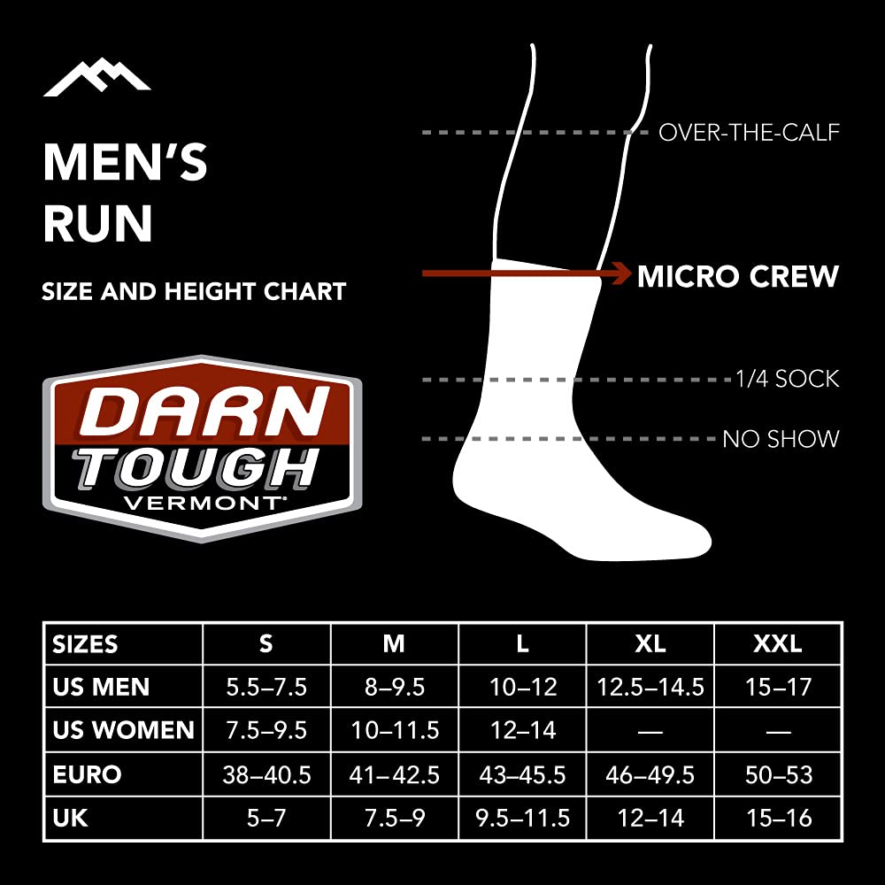 Darn Tough Bolt Micro Crew Ultra-Lightweight Sock with Cushion - Men's Dark Teal Large