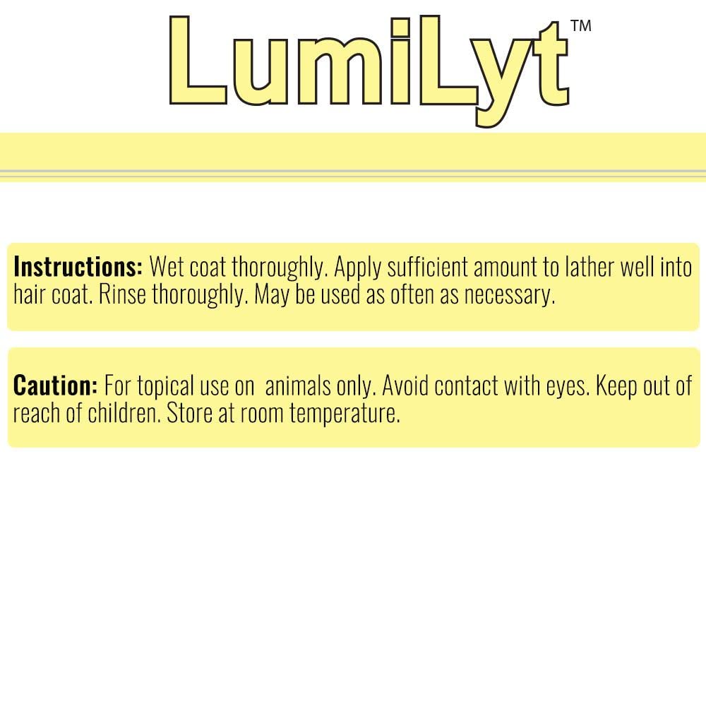 LumiLyt Shampoo - General Cleansing, Grooming, & Conditioning Pet's Hair Coat - Effective for Both Cats & Dogs - Contains Oatmeal & Vitamins, 12 fl oz