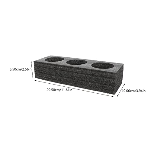Disposable Drink Carriers 2pcs Disposable Foam Takeout Cup Holders 6 Hole Cup Drink Carrier Food Drink Holder for Hot Cold Drinks Black Cup Holder Tray Outdoor Cup Trays