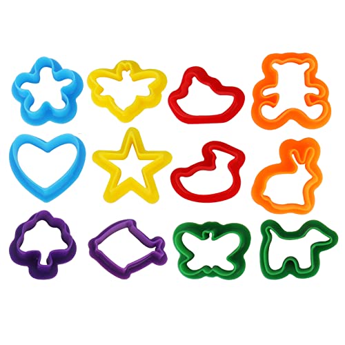 Play Dough Tools Kit Playdough Toys with Animal Molds Rolling Pins Tool Set for Kids Creative Dough Cutting Accessories, 25pcs