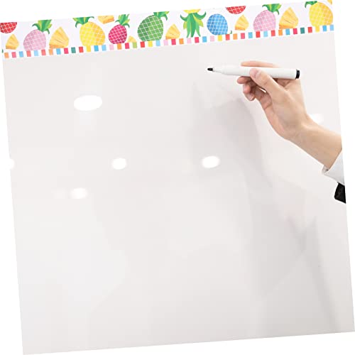 Ciieeo 5 Rolls Bulletin Board Stickers Bulletin Borders Decoration Chalkboard Border Pineapple Decor Classroom Decor Copper Plate self-Adhesive Paper Wallpaper Pineapple Pattern