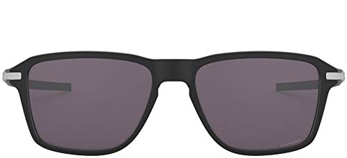 Oakley Men's OO9469 Wheel House Square Sunglasses, Satin Black/Prizm Grey, 54 mm