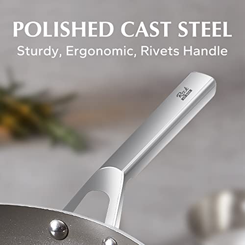 Rockurwok 6 Pcs Ceramic Nonstick Cookware Set, Durable Pots and Pans Set, Inducton, Dishwasher & Ovens Safe, Free of PFAS & PTFE, Sapphire Blue