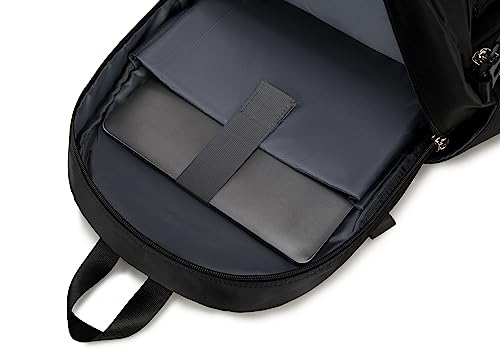 Teecho Waterproof School Backpack Set for Girl Fashion Women Backpack Purse College Bookbag Black