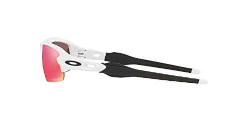 Oakley Youth OJ9008 Flak XXS Square Sunglasses, Polished White/Prizm Field, 58 mm