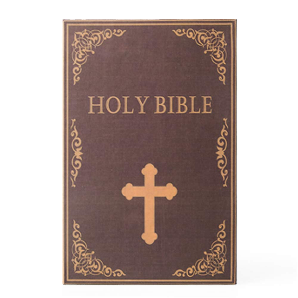Diversion Book Safe Storage Box (9.5"×6"×2.2"), Dictionary Secret Safe Can with Security Combination Lock, Diversion Book Hidden Safe (Bible,Combination)