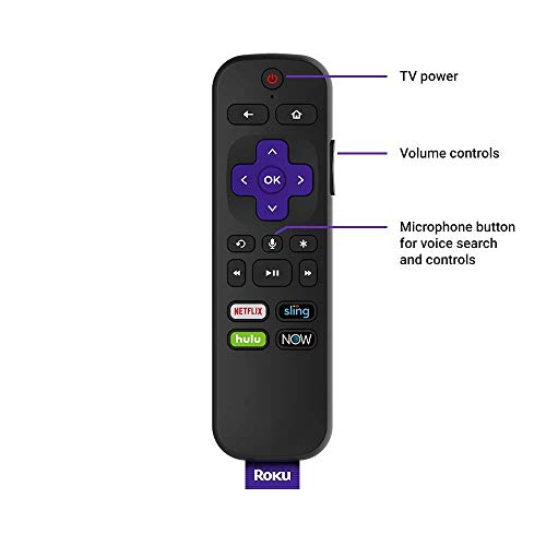 Roku 3800RW Streaming Stick GEN6 with Voice Remote - Black